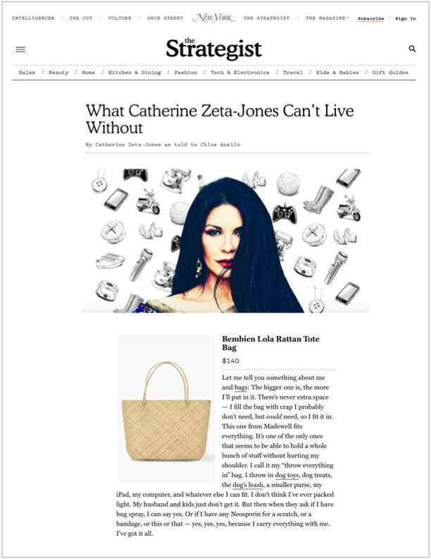 What Catherine Zeta-Jones Can’t Live Without – Bembien